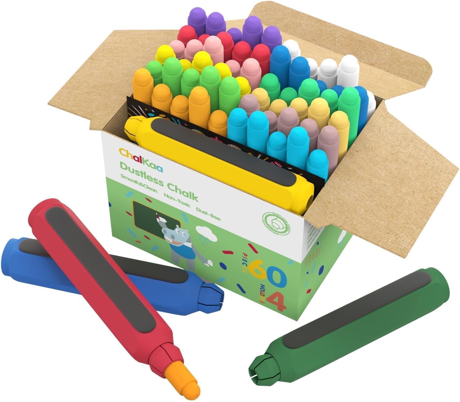 Amazon.com : The Mega Deals Chalk – 24 Pack Chalkboard Chalk With 1 ...