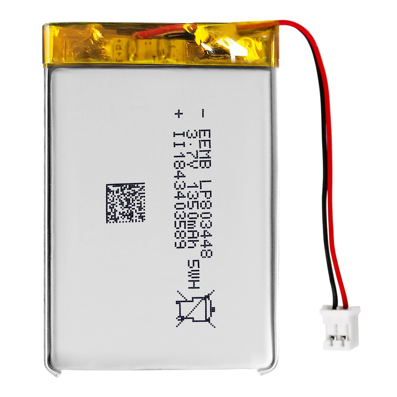 Snapklik.com : EEMB 3.7V Lipo Battery 1350mAh 803448 Lithium Polymer ...
