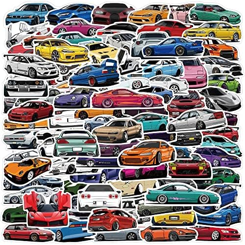 Amazon.com: DULEFUN 100pcs JDM Car Stickers, Racing Sport Car Stickers ...