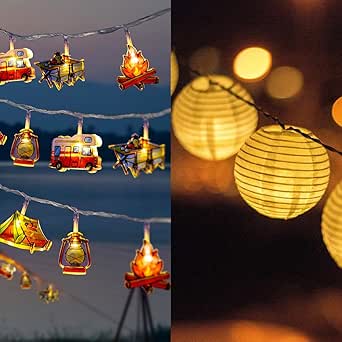 Amazon.com: AceList 20 LED Camping String Lights - Battery and USB ...