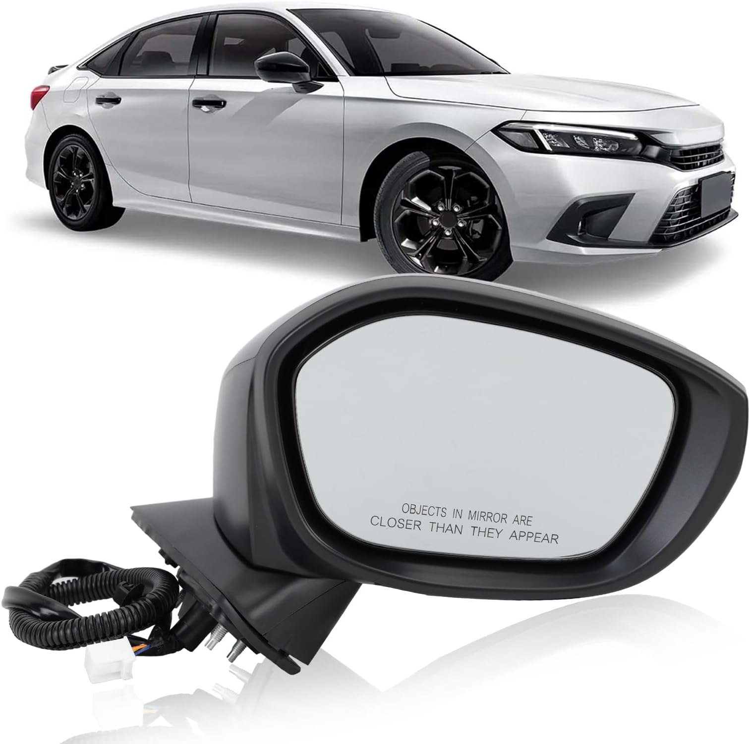 Amazon.com: WonVon Right Passenger Side Mirror Fit for 2022 2023 HONDA ...