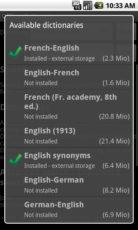 Offline dictionaries - App on the Amazon Appstore