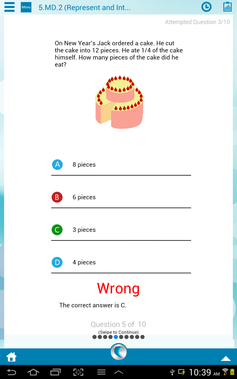 5th Grade Common Core Math by WAGmob - App on Amazon Appstore