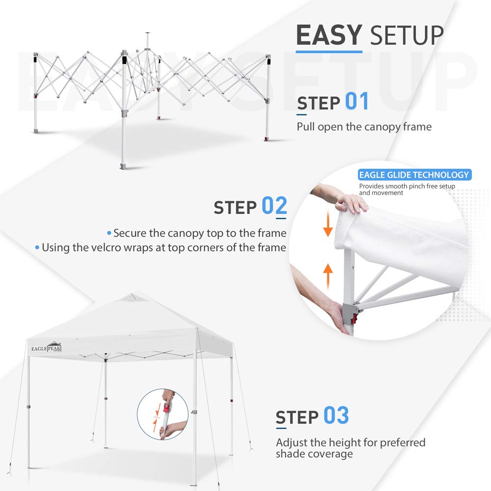 Buy EAGLE PEAK 10 X 10 Heavy Duty Commercial Canopy Tent Pop Up buy-eagle-peak-10-x-10-heavy-duty-commercial-canopy-tent-pop-up