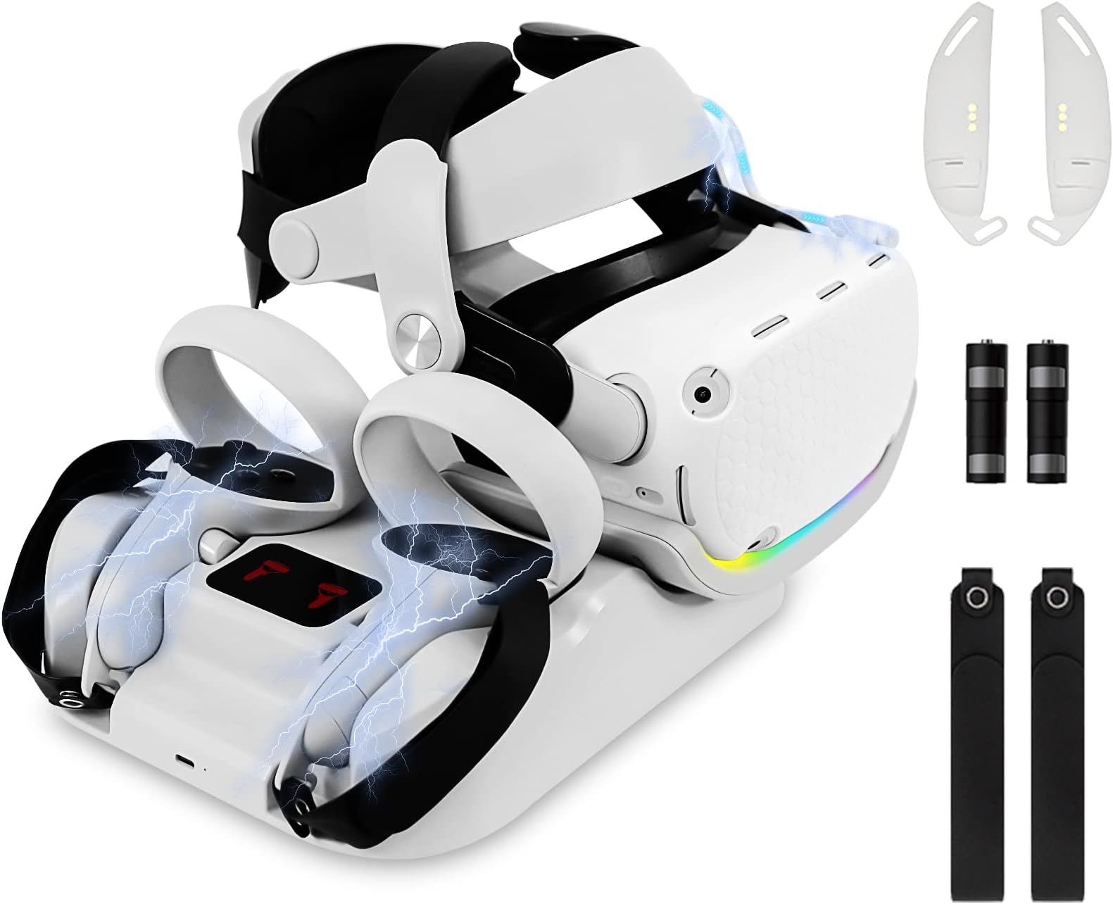 Amazon.com: VR Charging Dock for Oculus Quest 2, Magnetic Fast Meta ...