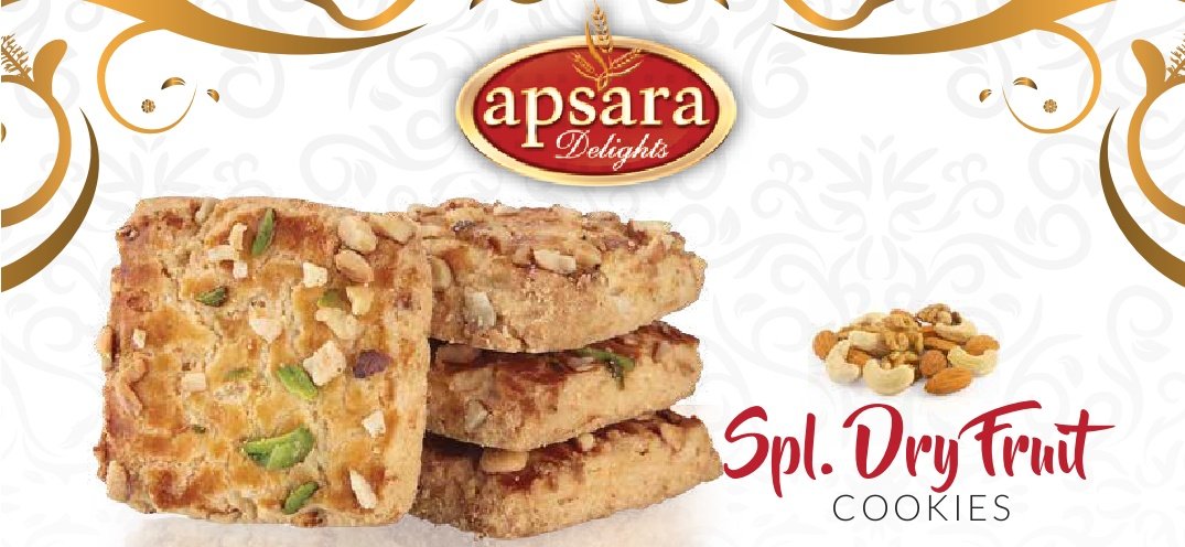 APSARA DELIGHTS Special Dry Fruit Cookies(400g) : Amazon.in: Grocery ...