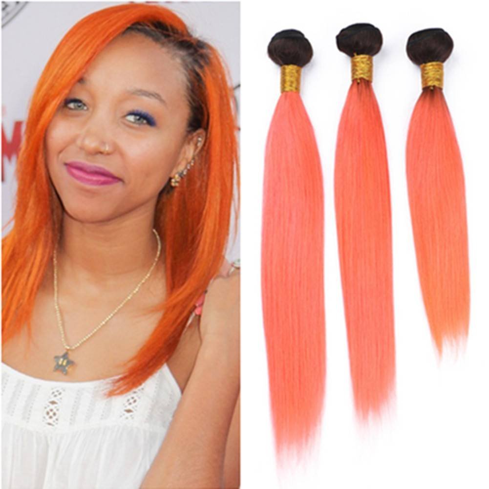 Red And Orange Ombre Hair Weave
