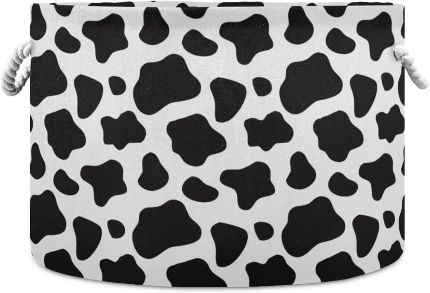 Amazon.com: MIFSOIAVV Cow Print Large Round Storage Basket Cow Pattern ...