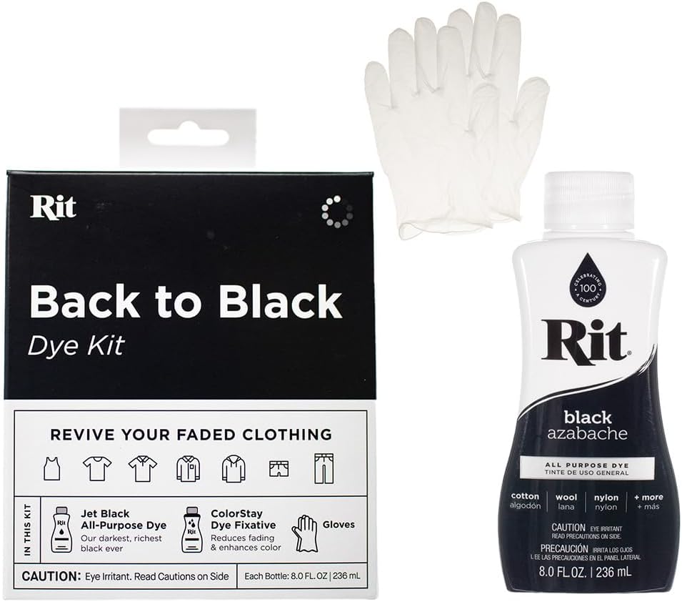 Amazon.com: Rit All-Purpose Liquid Dye, 8 Ounce, Black - 2 Pack