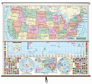 9780762520862: U.S./World Primary Wall Map Combo (Primary Classroom ...