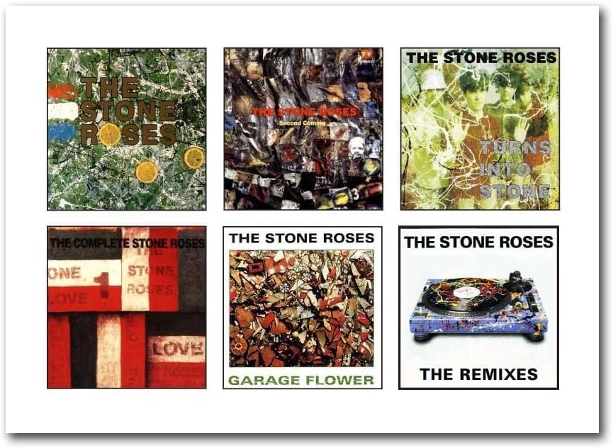 STONE ROSES Albums unframed A4 Art Print Mini Poster : Amazon.co.uk ...