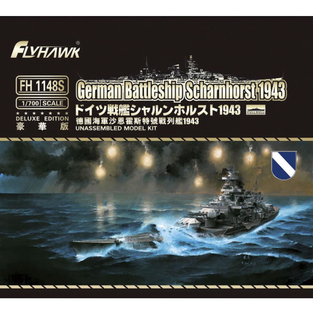Amazon.com: 花田制造 Flyhawk FH1148S 1/700 German Battleship SCHARNHORST ...