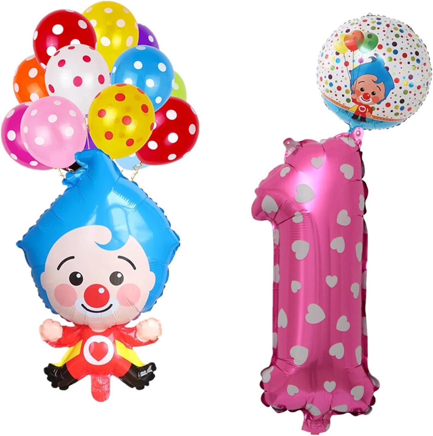 Balloon Plim Plim Clown Balloon Set Birthday Party Decoration 32inch ...