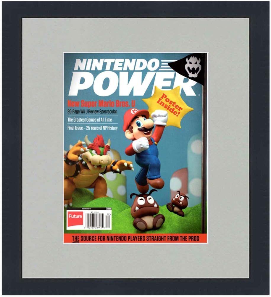 Amazon.com: CountryArtHouse Nintendo Power Magazine Solid Wood Picture ...