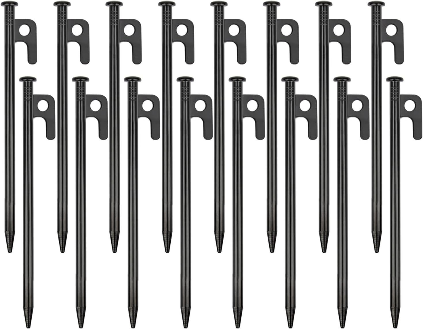 Amazon.com : 16 Pack Tent Stakes, 8in Heavy Duty Tent Stakes with ...