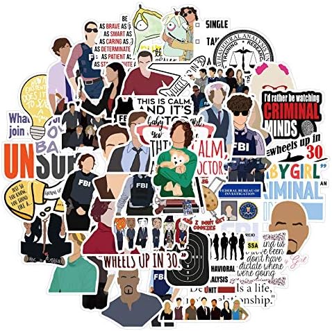 Amazon.com: Criminal Minds Stickers for Water Bottles 50 Pcs Cute ...