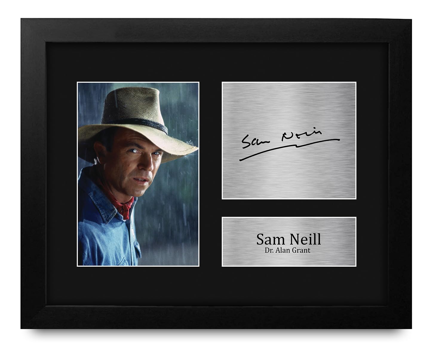 Amazon.com: HWC Trading Sam Neill Jurassic Park Framed Gifts Printed ...