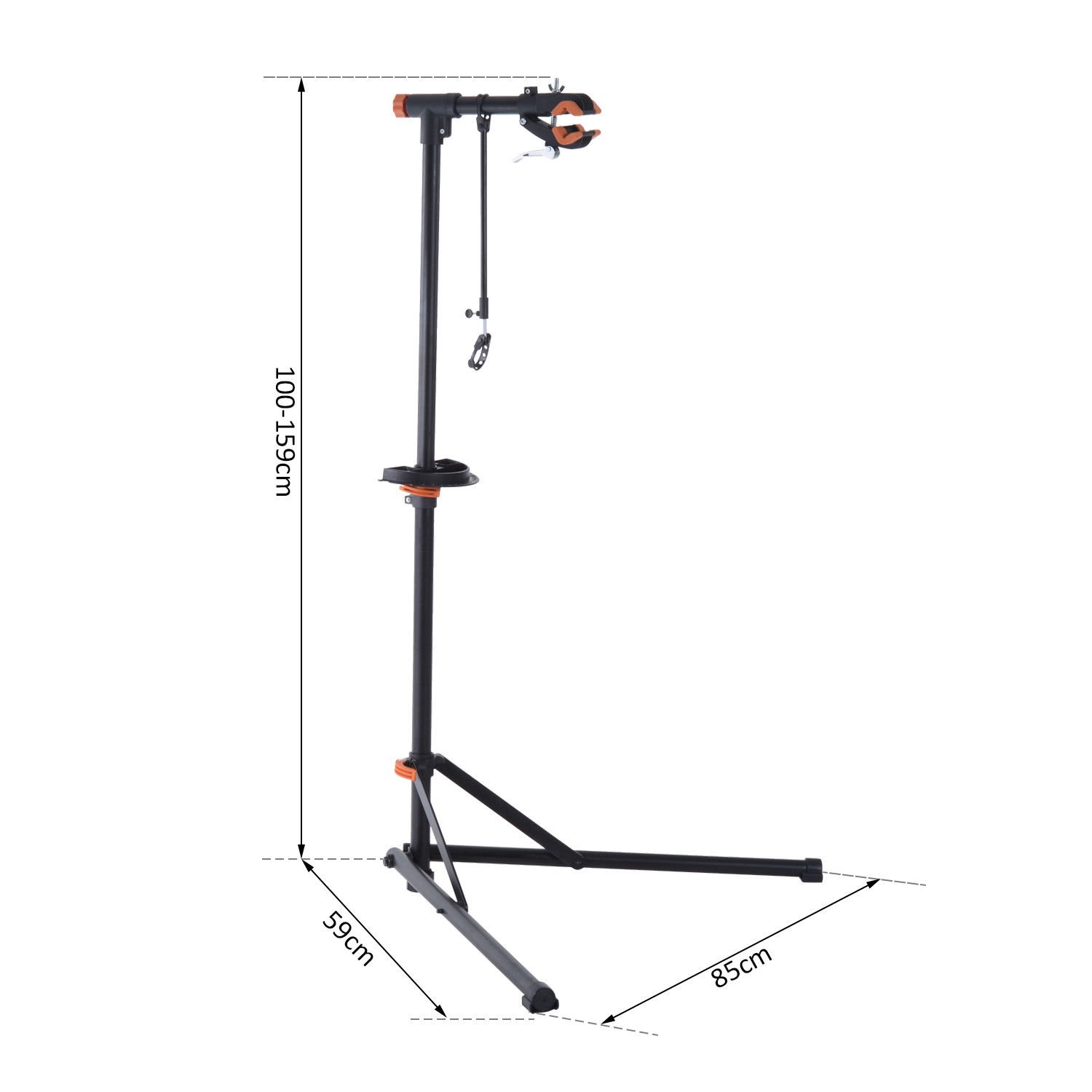 HOMCOM Folding Bike Cycle Bicycle Repair Stand Adjustable Maintenance homcom-folding-bike-cycle-bicycle-repair-stand-adjustable-maintenance