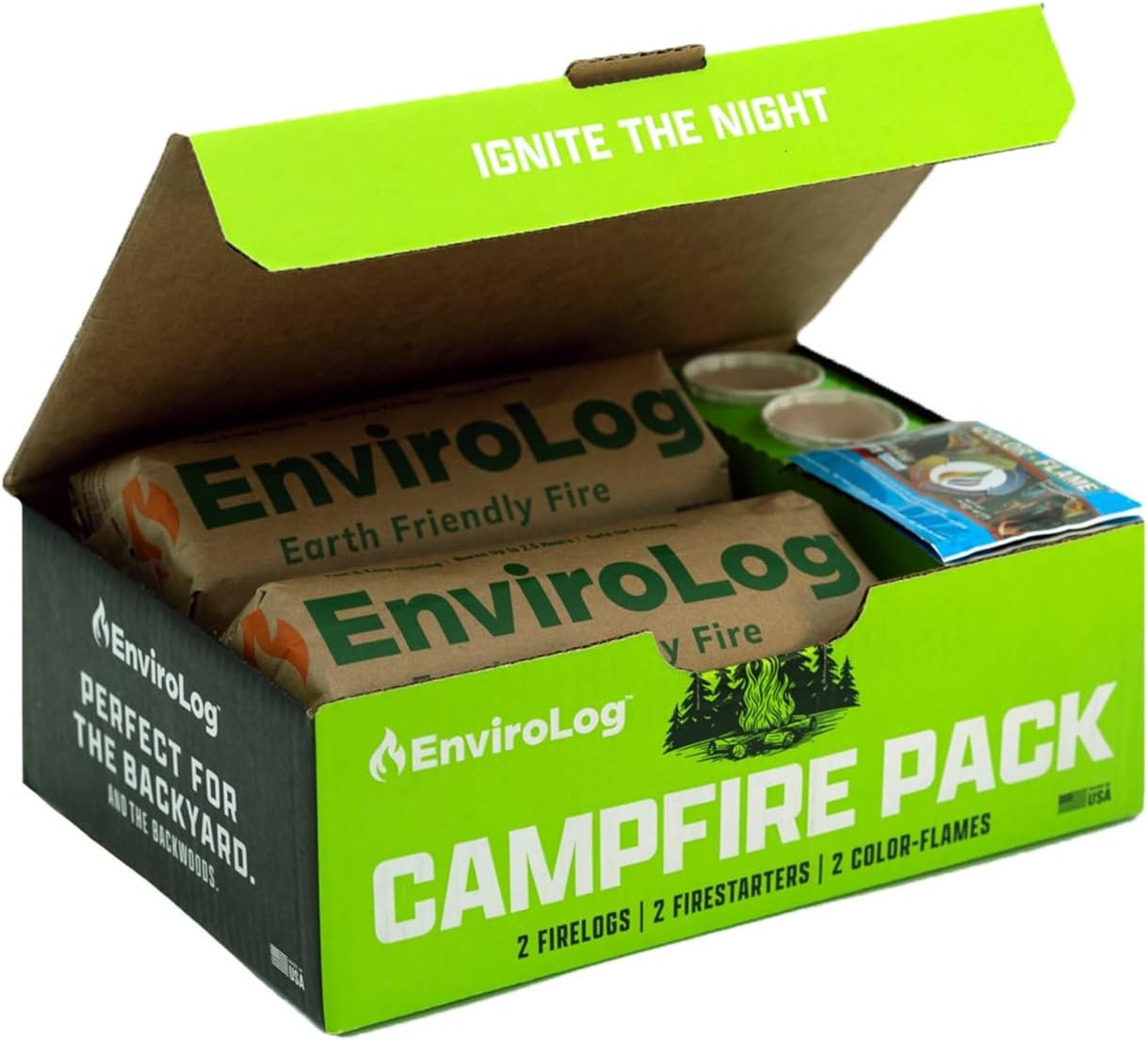 Amazon.com : Pine Mountain Traditional 4-Hour Firelogs, Easy Starter ...