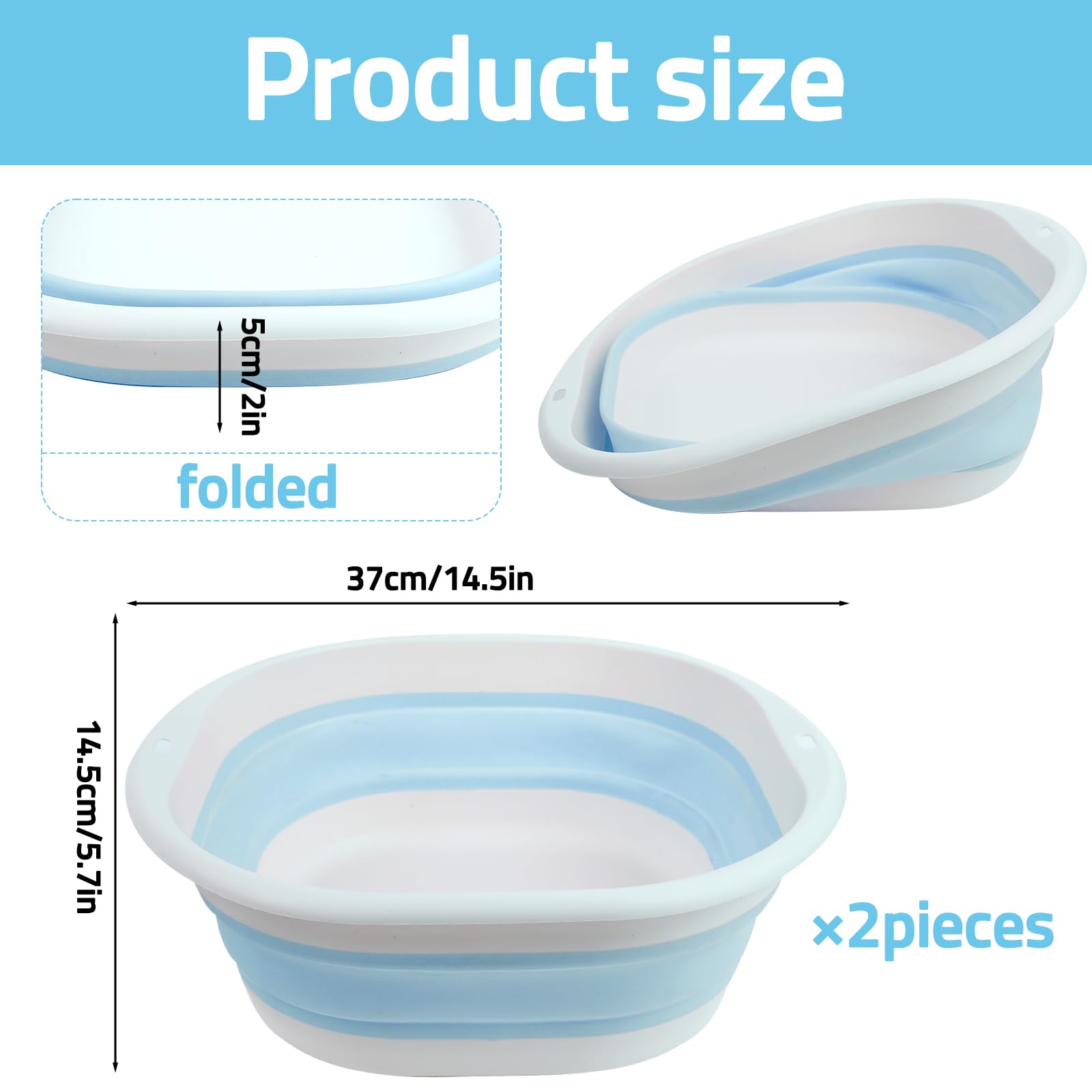 Portable Foot Bath for Pool,Collapsible Wash Basin Camping,Foot Bath ...