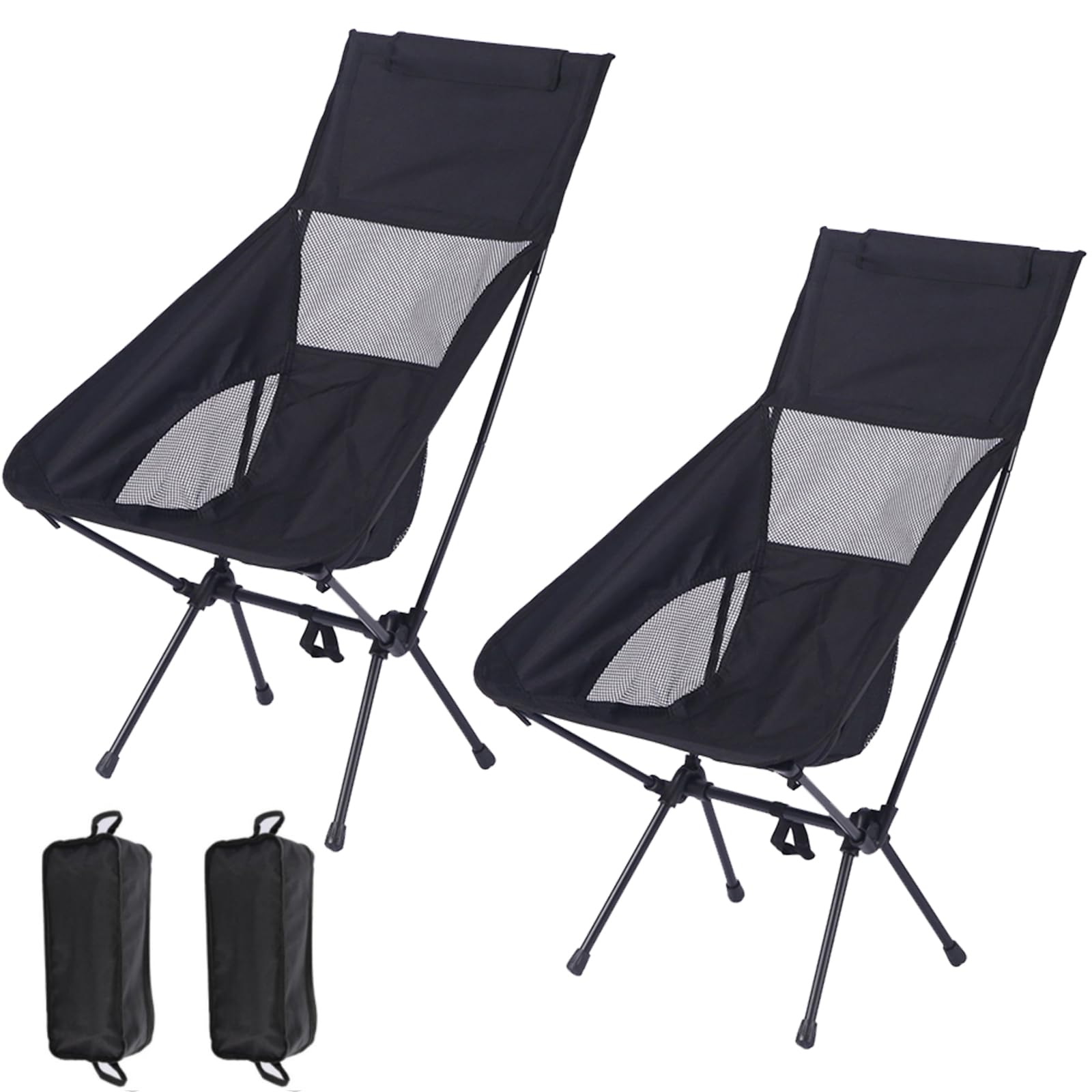 Amazon.com: Damei century 2 Pack Portable Camping Chair Backpacking ...
