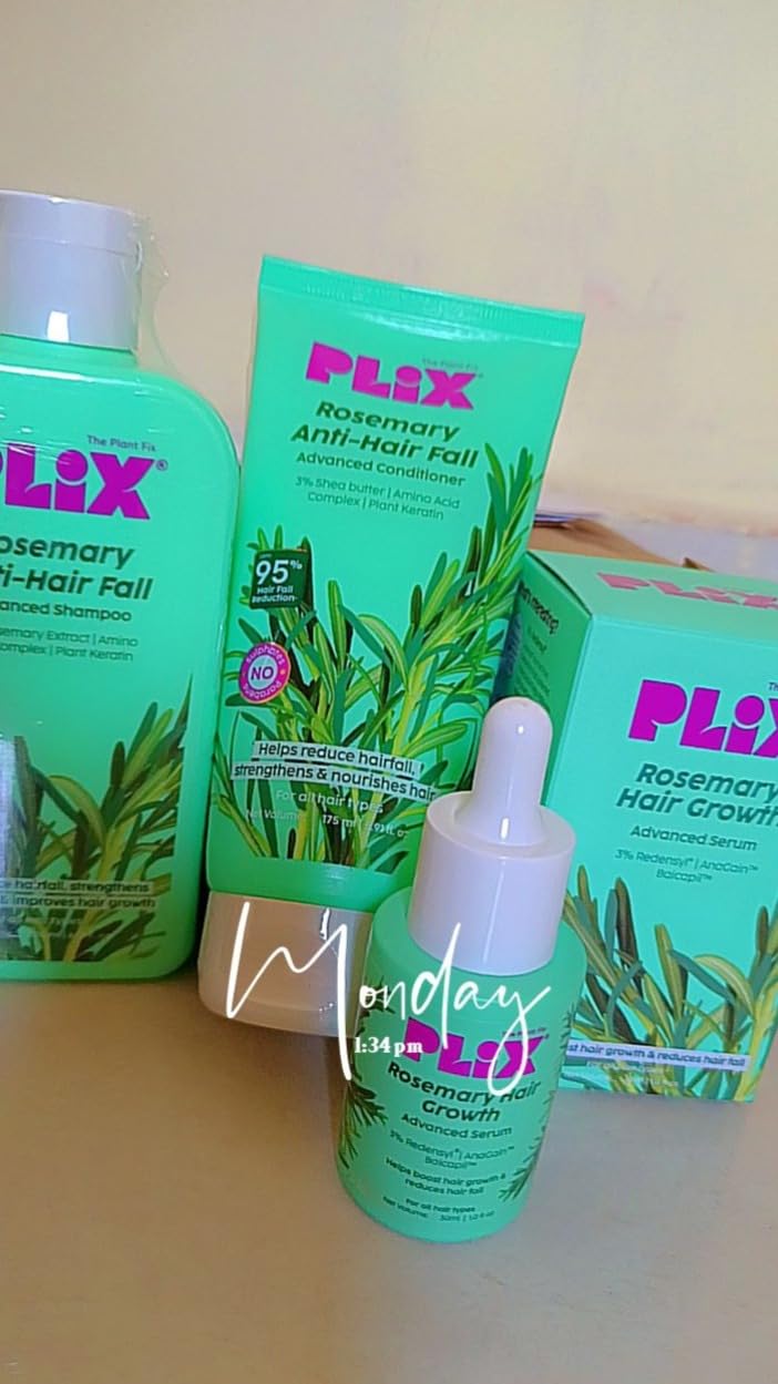 PLIX - THE PLANT FIX l Rosemary Anti Hairfall Regime Combo with 3% ...