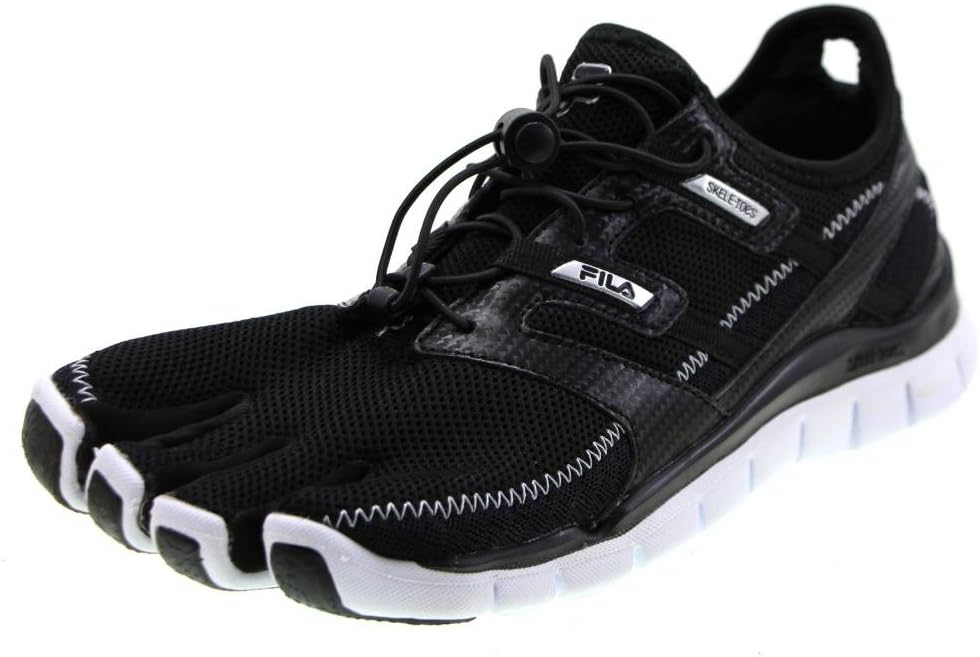 Amazon.com | Fila Men's Skele Toes Lite Barefoot Running Shoe, Black ...
