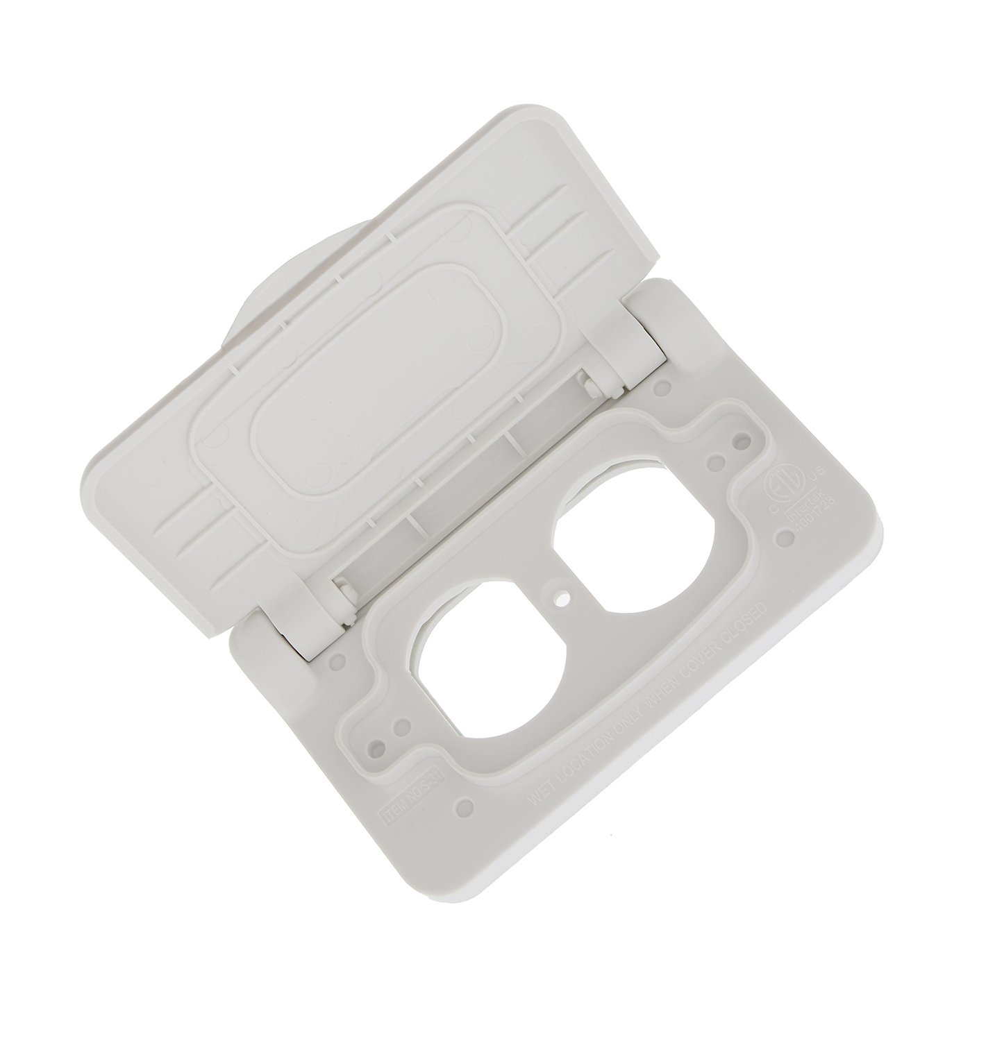 Snapklik.com : Weatherproof Receptacle Cover In White Outdoor ...