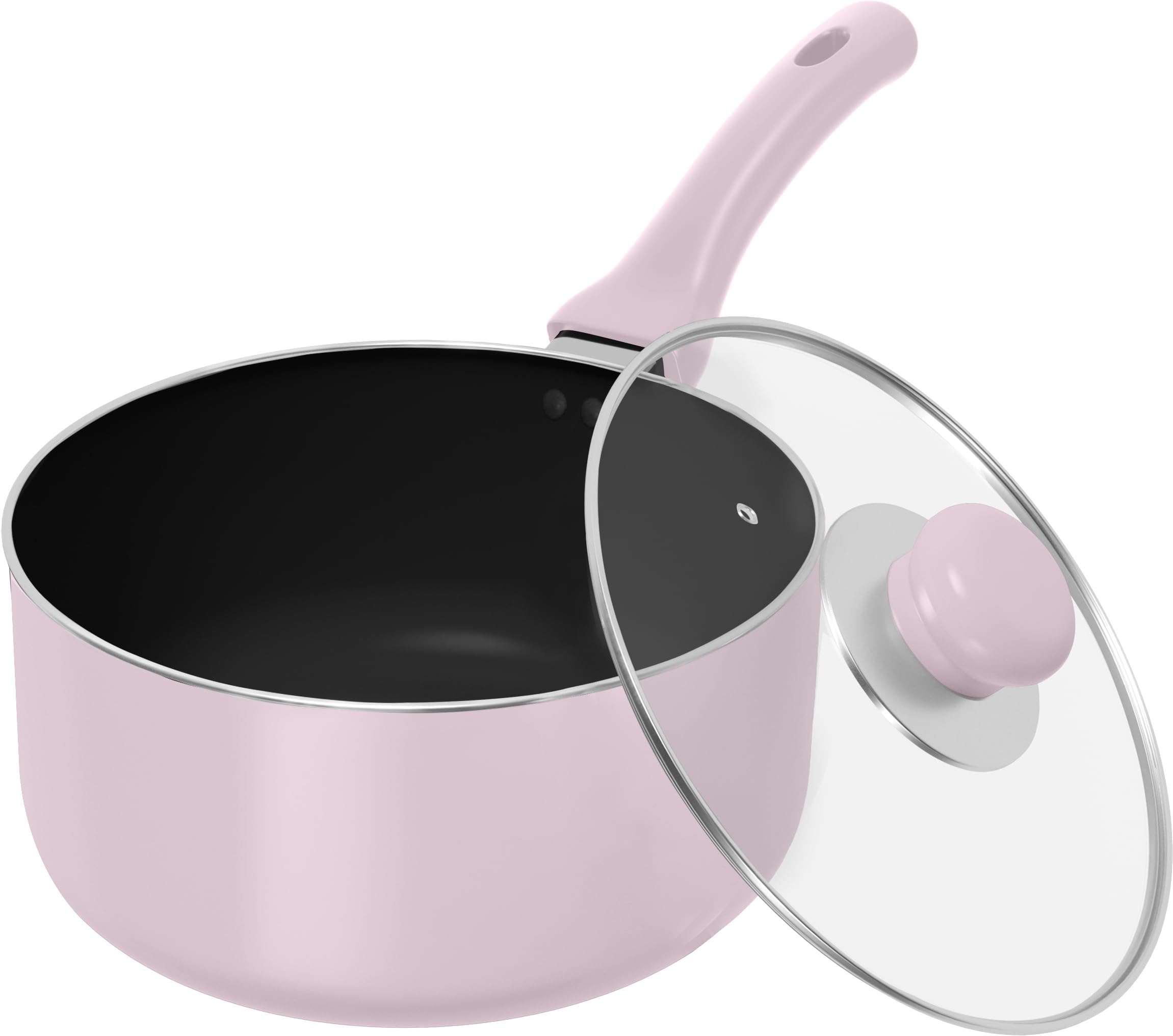 Snapklik.com : Utopia Kitchen 2 Quart Detachable Handle Nonstick Saucepan