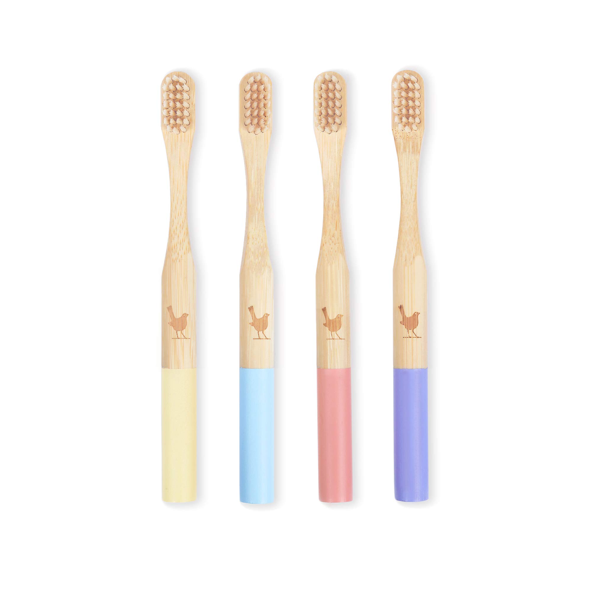 Amazon.com : Native Birds Kids Bamboo Toothbrush with Soft Bristles ...