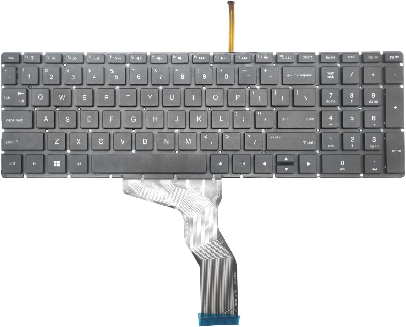 Amazon.com: ANTWELON Replacement Laptop Keyboard Backlight for HP 15-BS ...