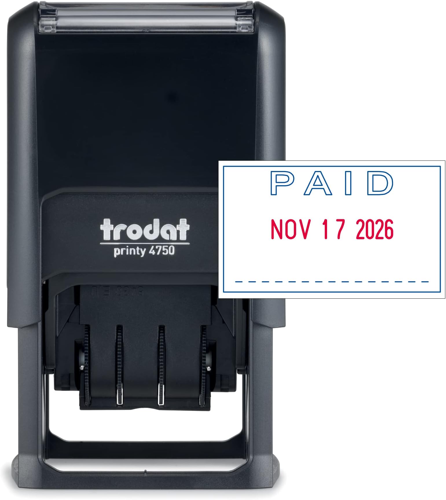 Amazon.com : Trodat Printy 4750 Date Stamp with English Message Paid ...