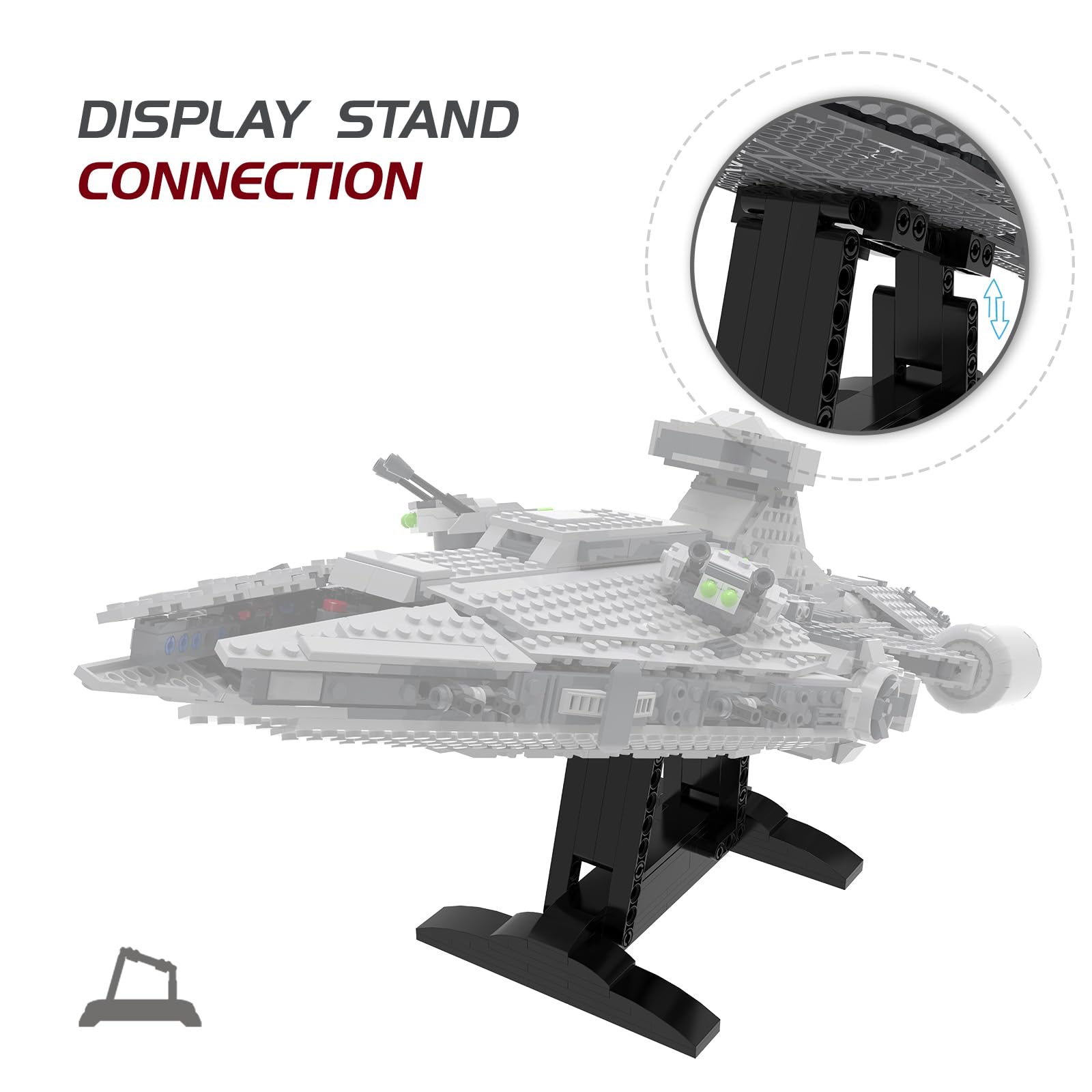 Snapklik.com : Display Stand For Lego Imperial Light Cruiser 75315 ...