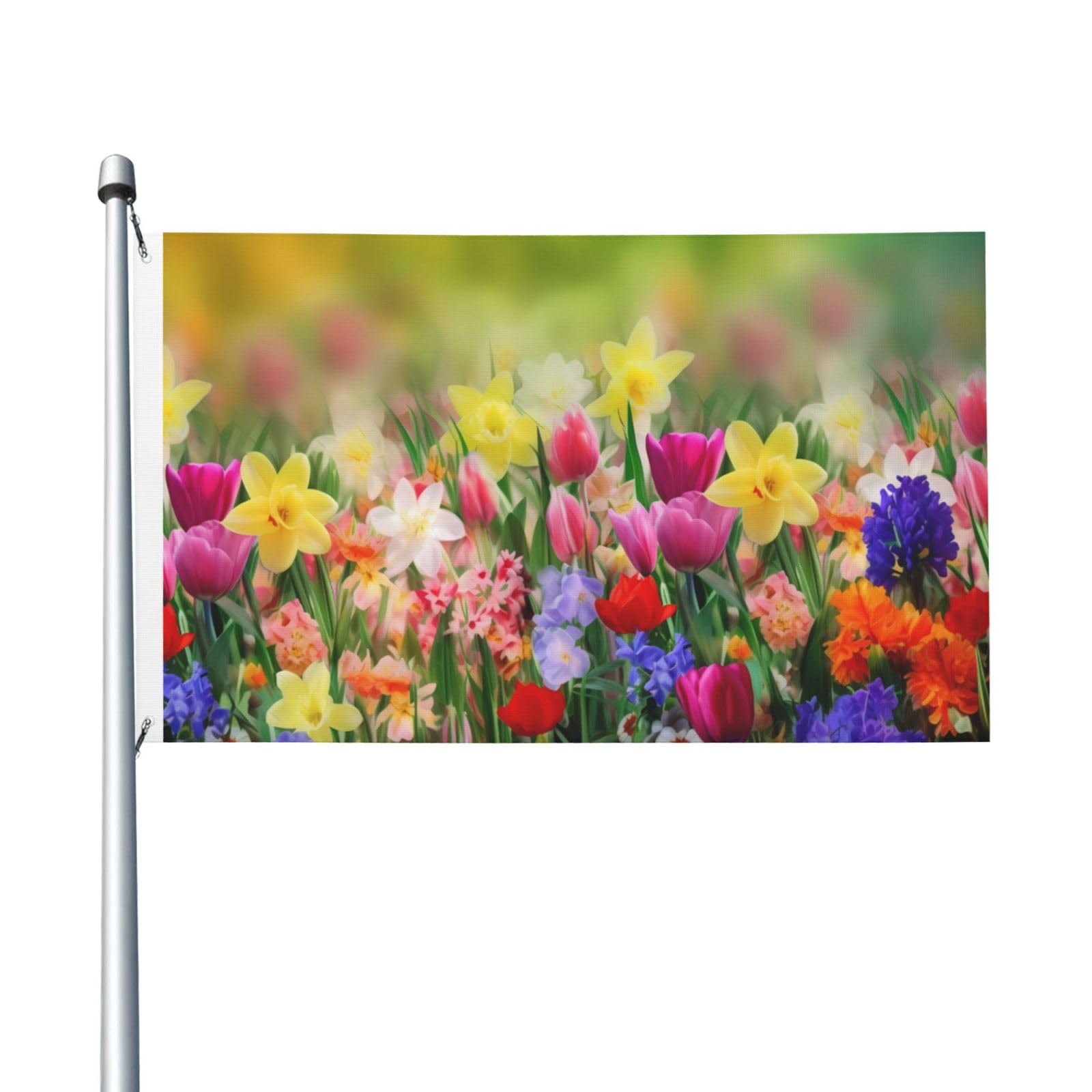 Amazon.com : Spring Flowers Butterfly Double-Sided 3X5 Feet Flag ...