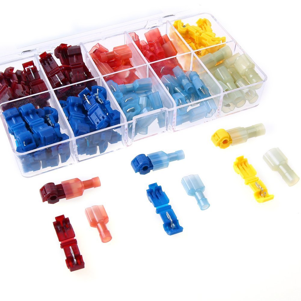 T Tap Wire Connectors, AIRIC 120PCS T Tap Electrical Connectors Quick ...