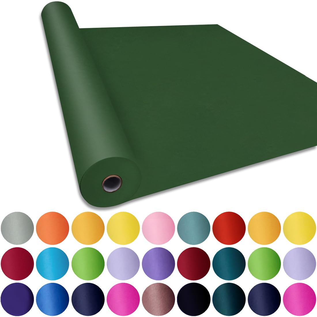 Amazon.com: SMART&CASUAL 36" x 2,520" (210') Dark Green Kraft Craft ...