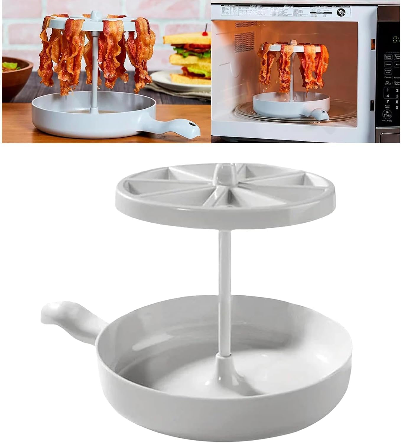 Amazon.com: Microwave Bacon Cooker, Bacon Cooker for Microwave Oven ...