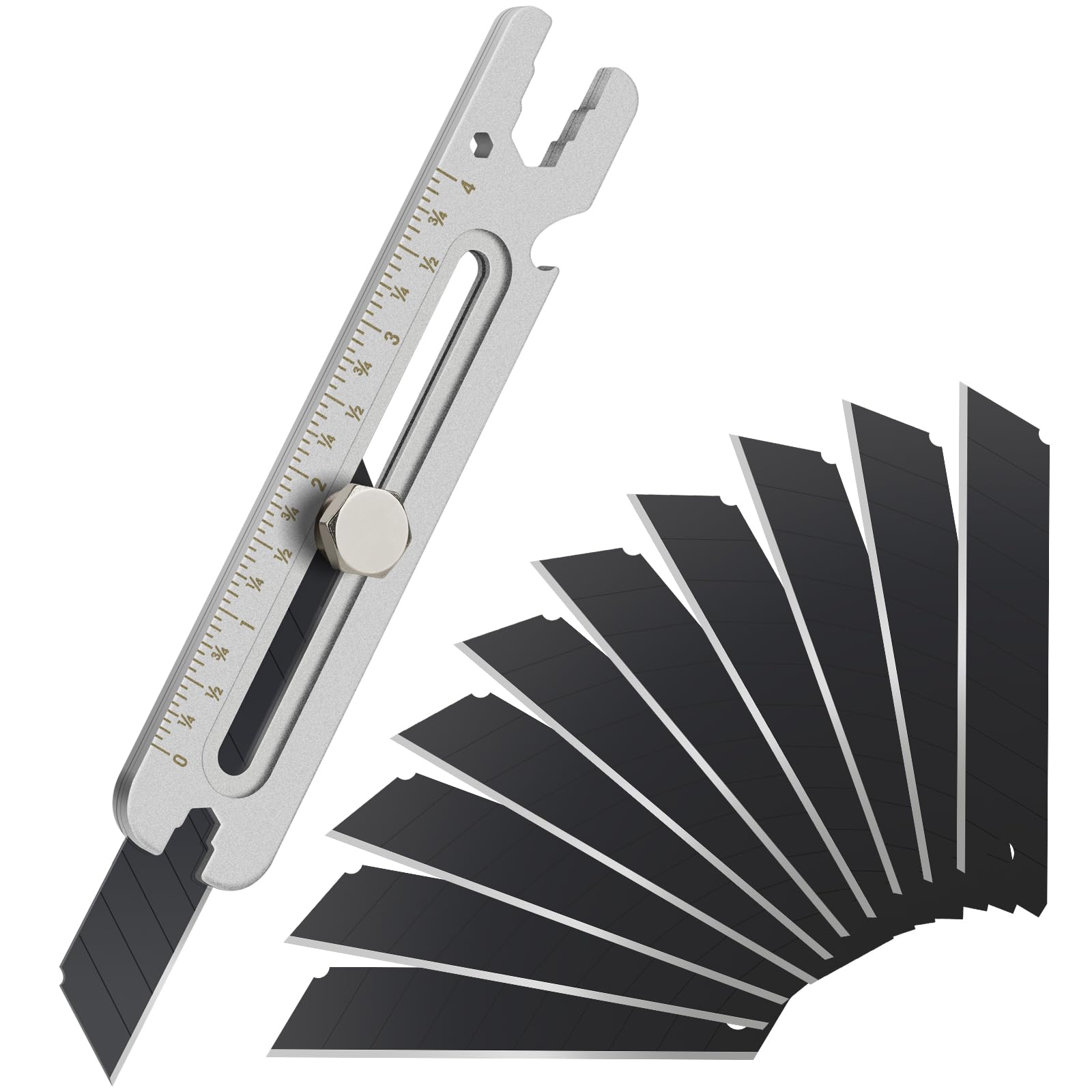 Tomorotec 4-In-1 Multifunctional Utility Knife, Stainless Steel Box ...