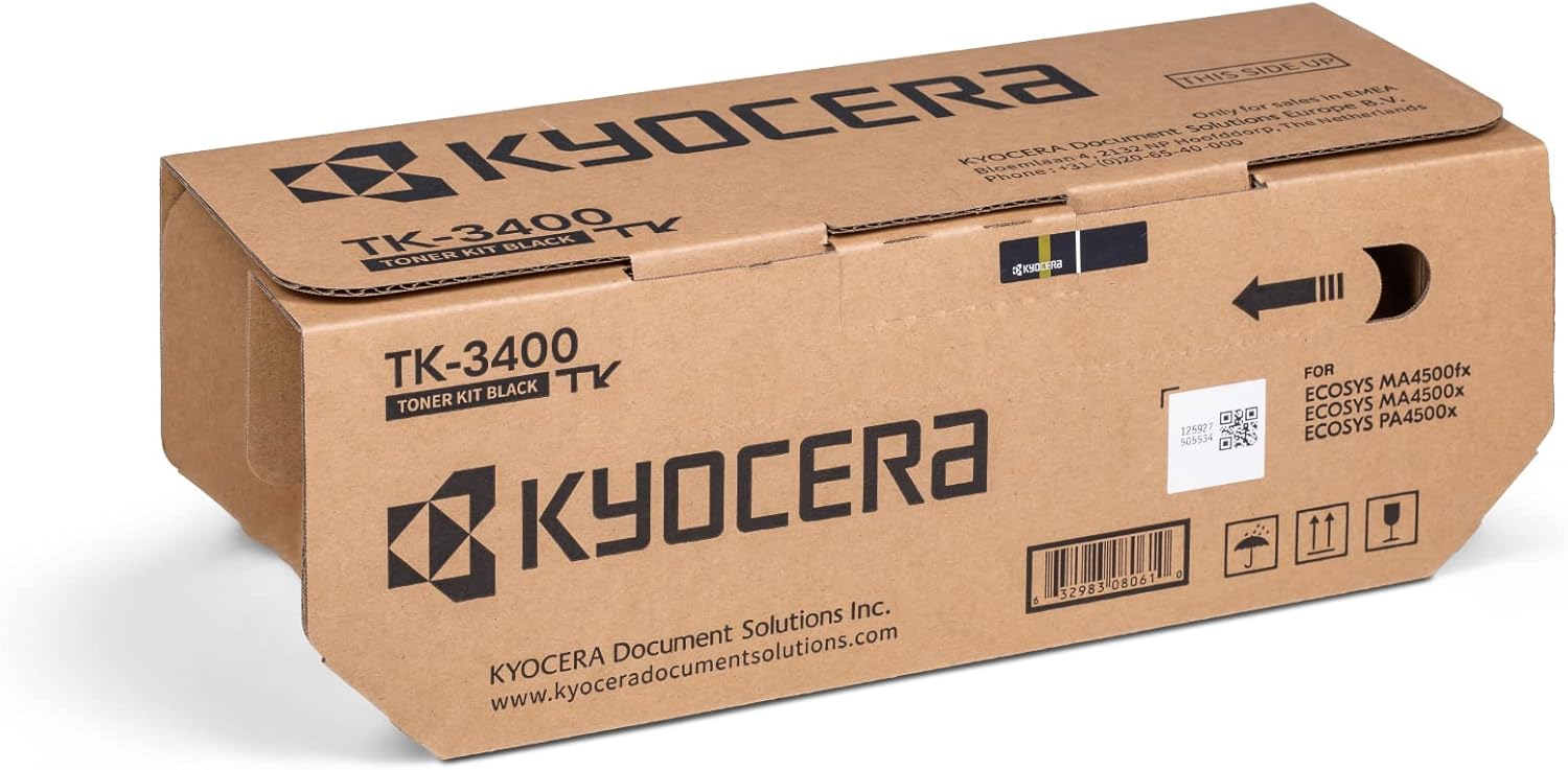Amazon.com: Kyocera TK-3400 Black Toner Printer Compatible with Ecosys ...