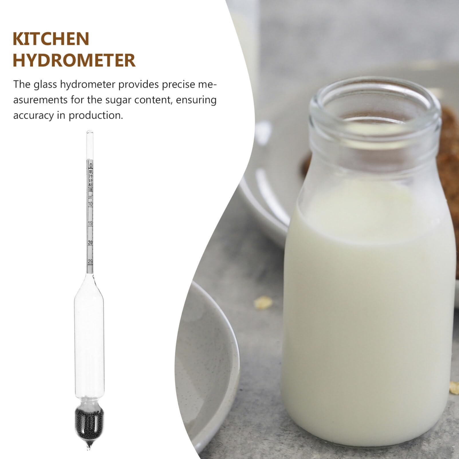 Snapklik.com : Lactometer Milk Lactometer Hydrometer Milk Density Tool ...