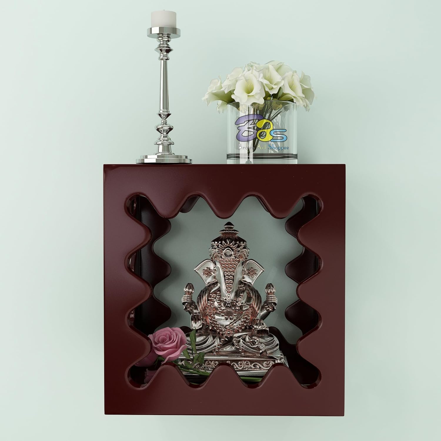 Dime Arts Shoppee Wall Mounted Hanging Table top Temple Pooja Mandir ...