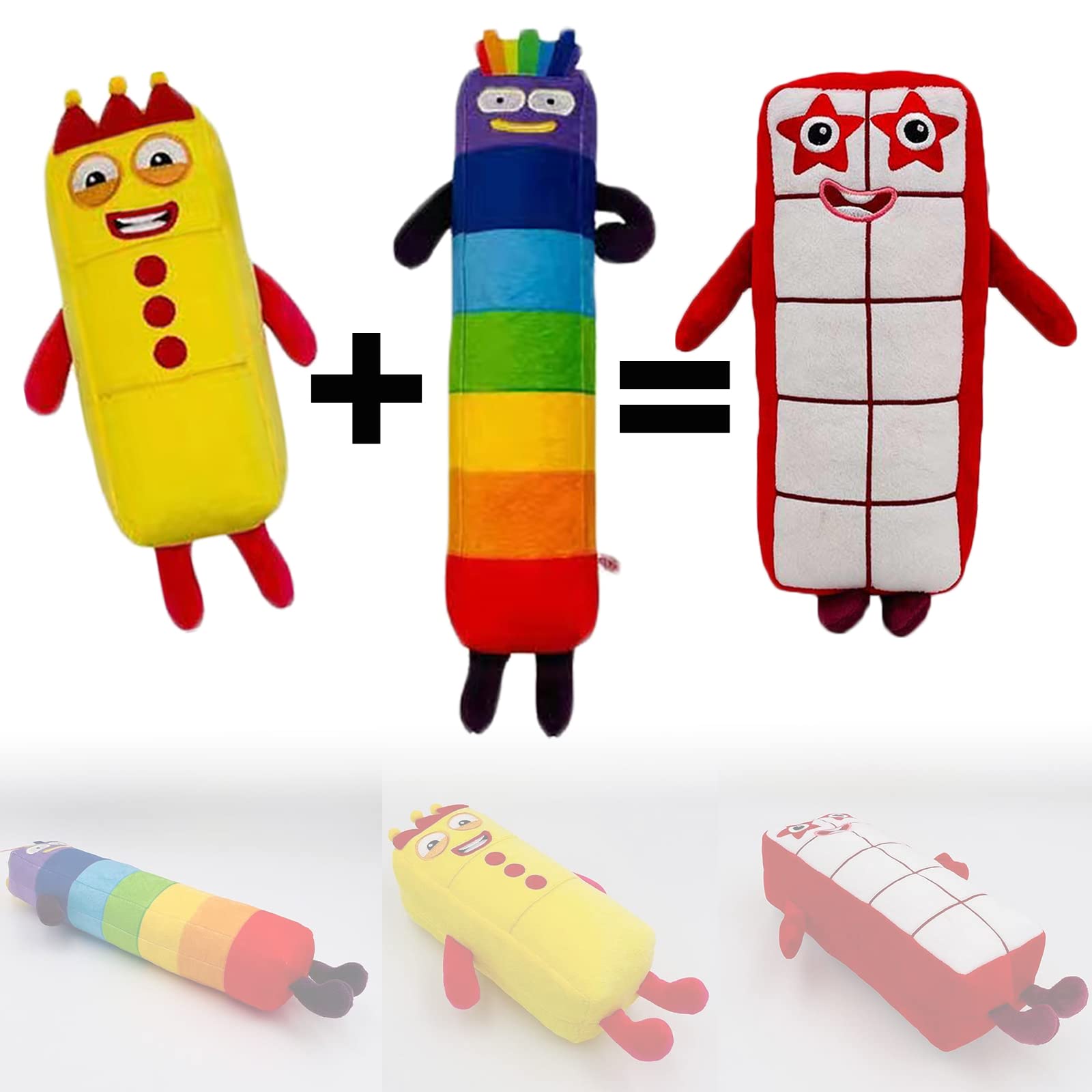 Buy Numberblocks Plush 10, Numberblocks 7 Plush and 3, 3 Pcs ...