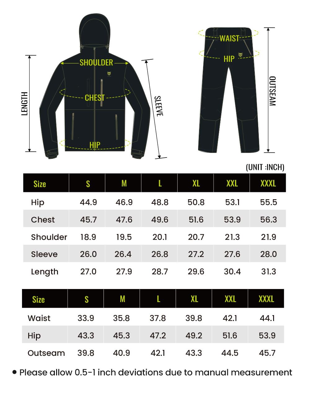 TIDEWE Hunting Clothes for Men with Face Mask, Silent Waterproof ...