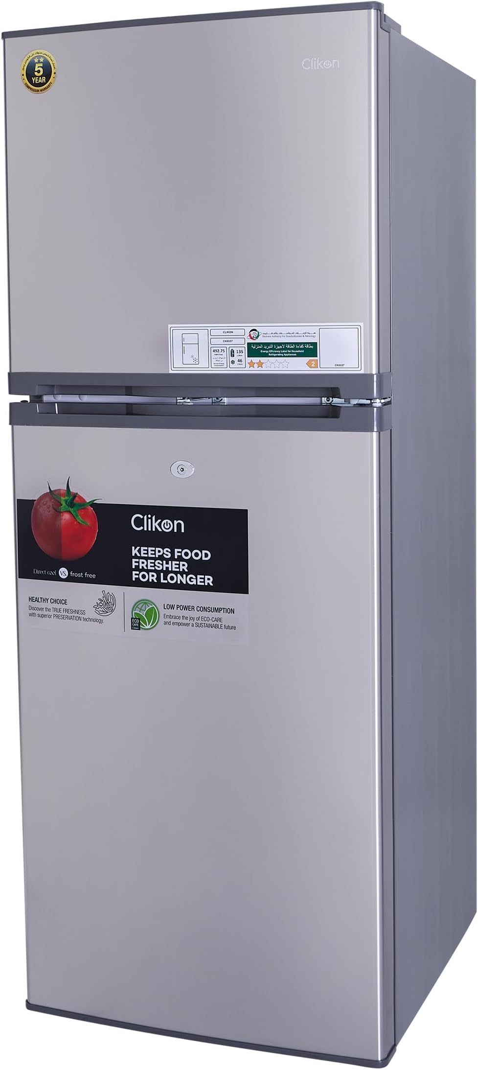 CLIKON REFRIGERATOR NO FROST 208L, 6.3 Cubic feet Referigator,FREEZER 1 ...
