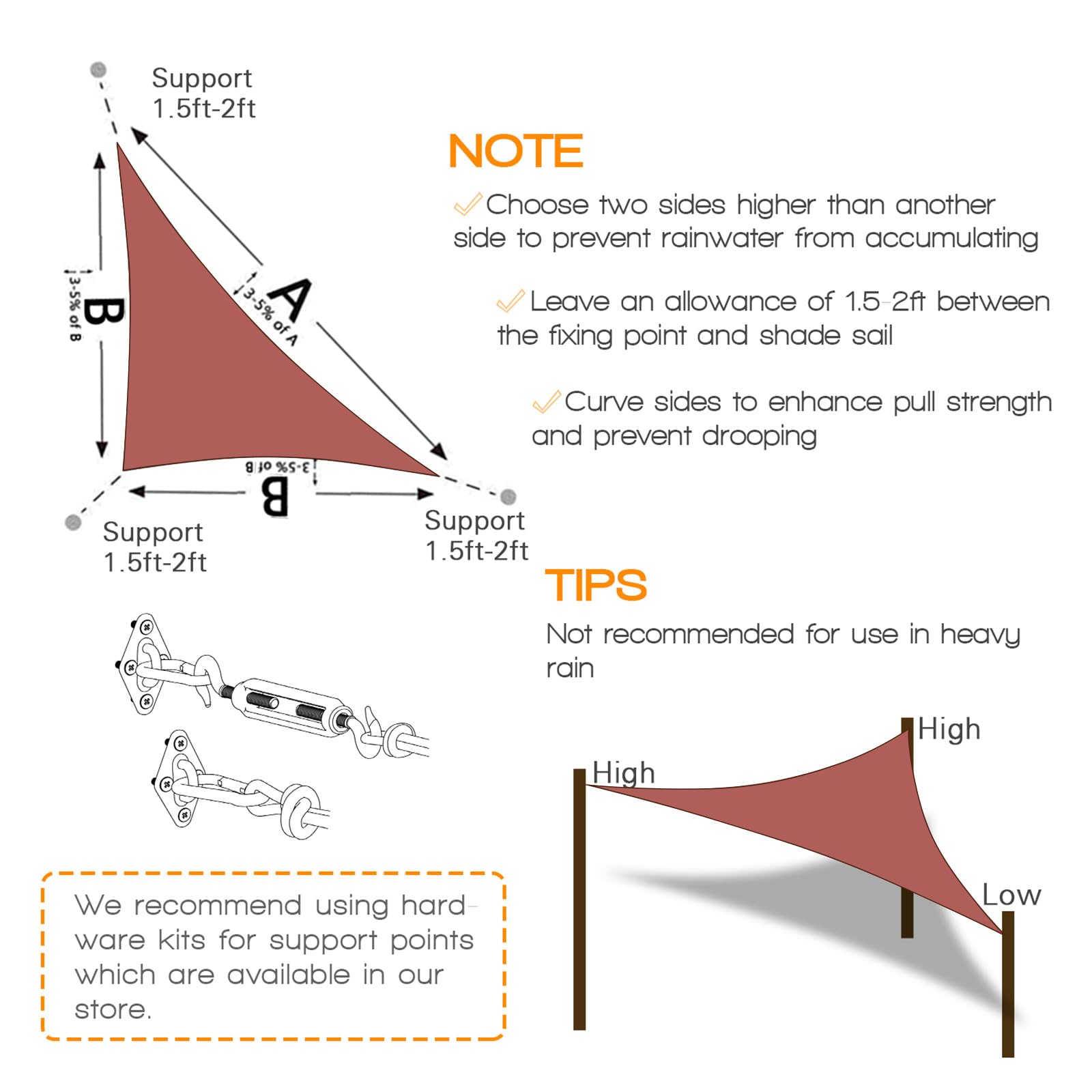 Snapklik.com : Artpuch Triangular Breathable UV Block Sun Shade Sail ...