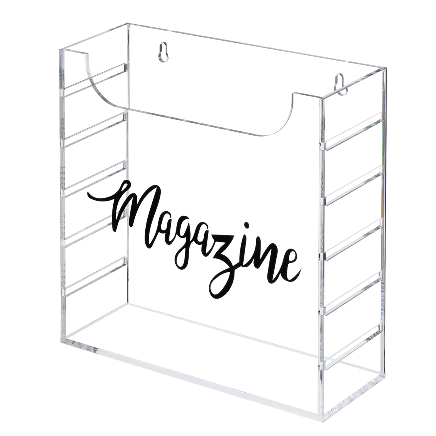 Amazon.com: MyGift 9 Inch Premium Clear Acrylic Magazine Holder with ...