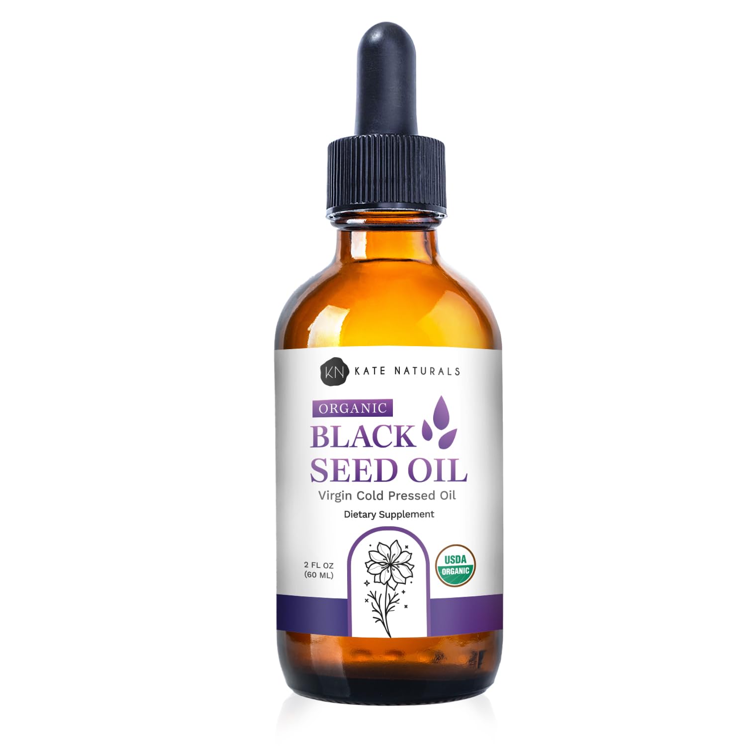 Amazon.com: Kate Naturals Black Seed Oil Liquid. Antioxidant Supplement ...