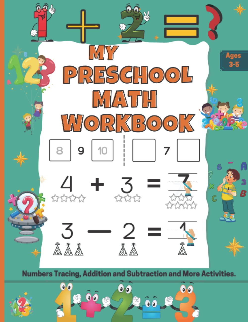 My Preschool Math Workbook: Numbers Tracing, Addition, Subtraction and ...