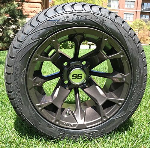 Amazon.com: 12" BLACKJACK Metallic Bronze Aluminum Wheels and 23" All ...
