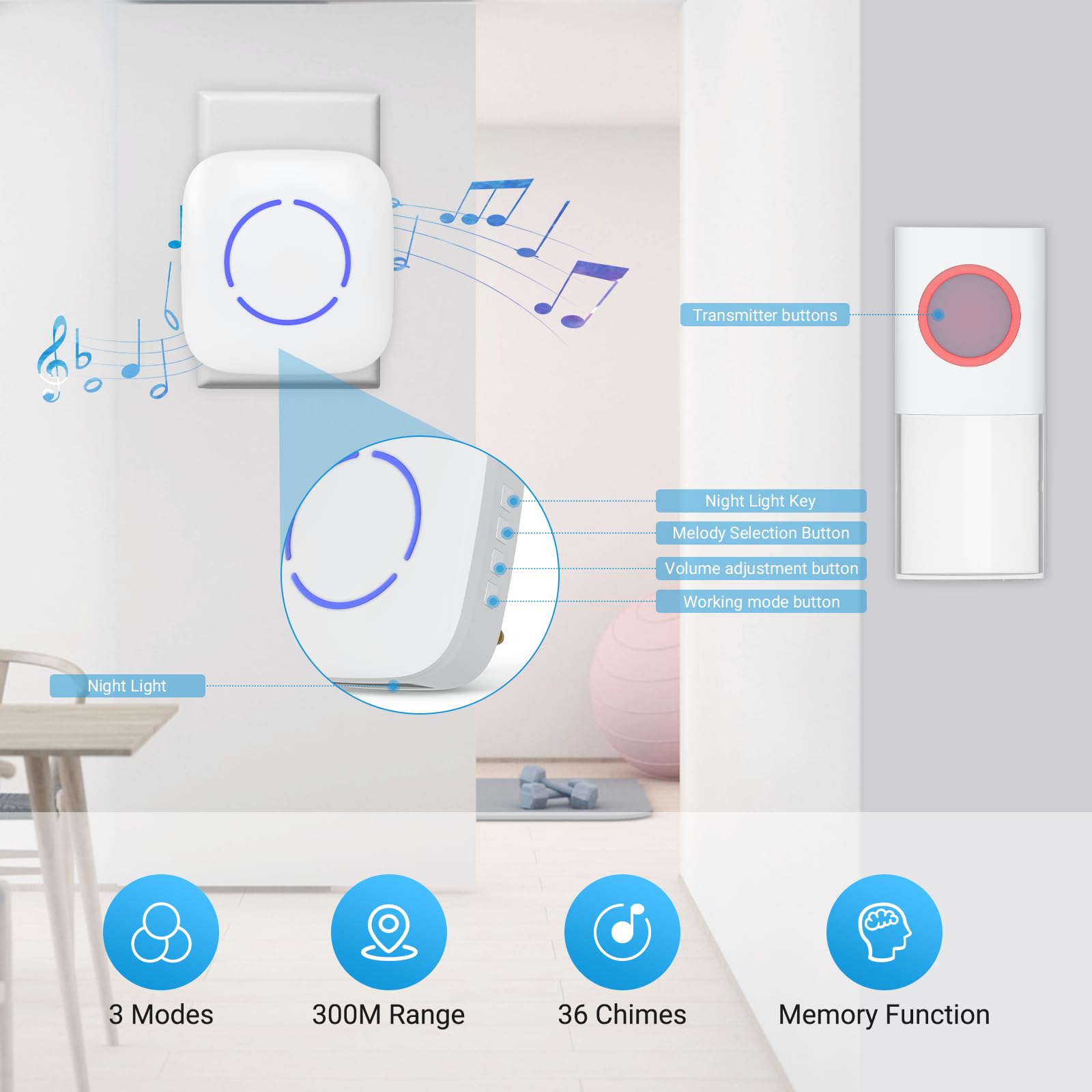 Motion To Wire Doorbell Light Hampton Bay Wireless Or Wired Door Bell,
